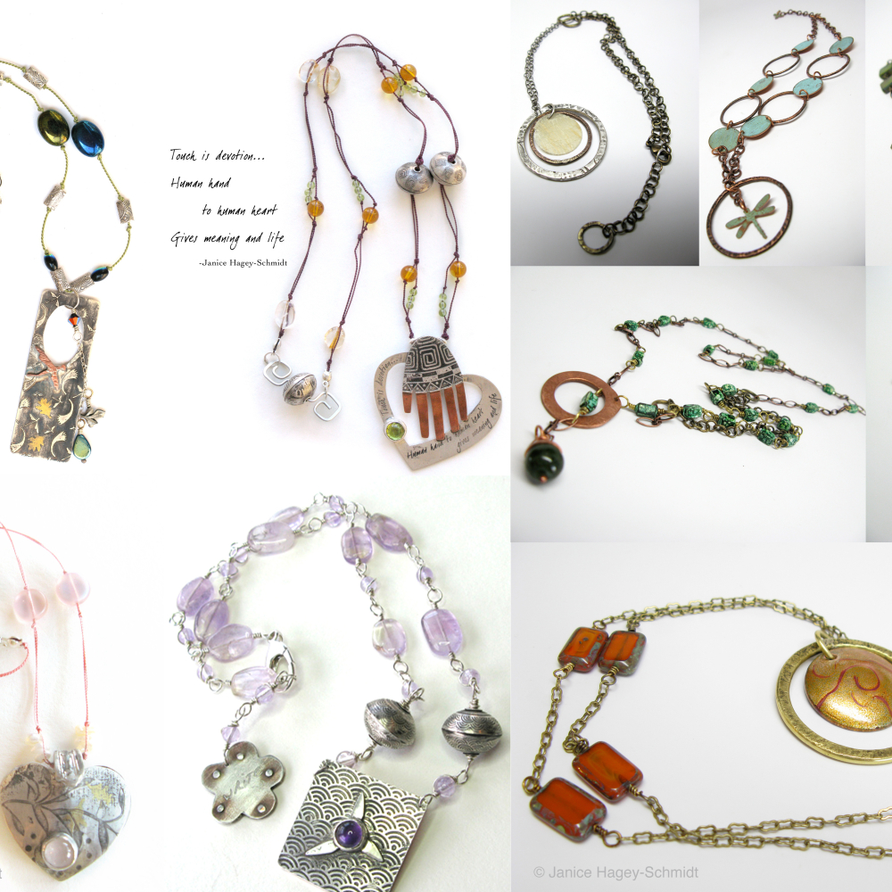A collection of one of a kind necklaces - sold | Janice Art Jewelry